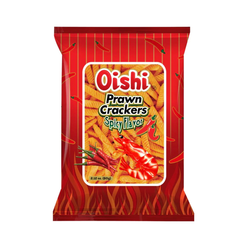 Oishi Prawn Cracker Spicy Flavour 60G - Oceanic Supermarket