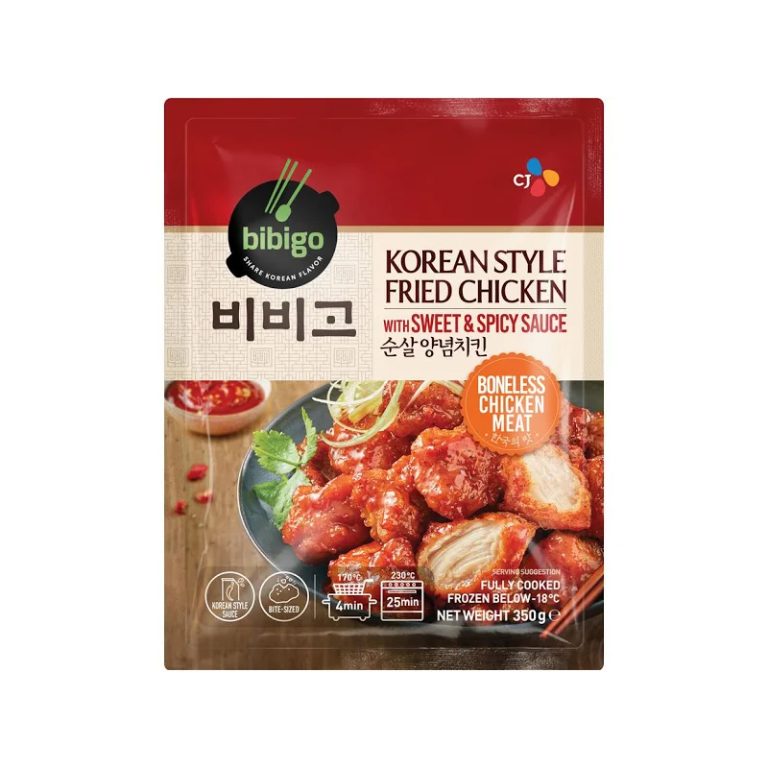 CJ Bibigo Korean Style Fried Chicken Sweet & Spicy 350G - Oceanic ...