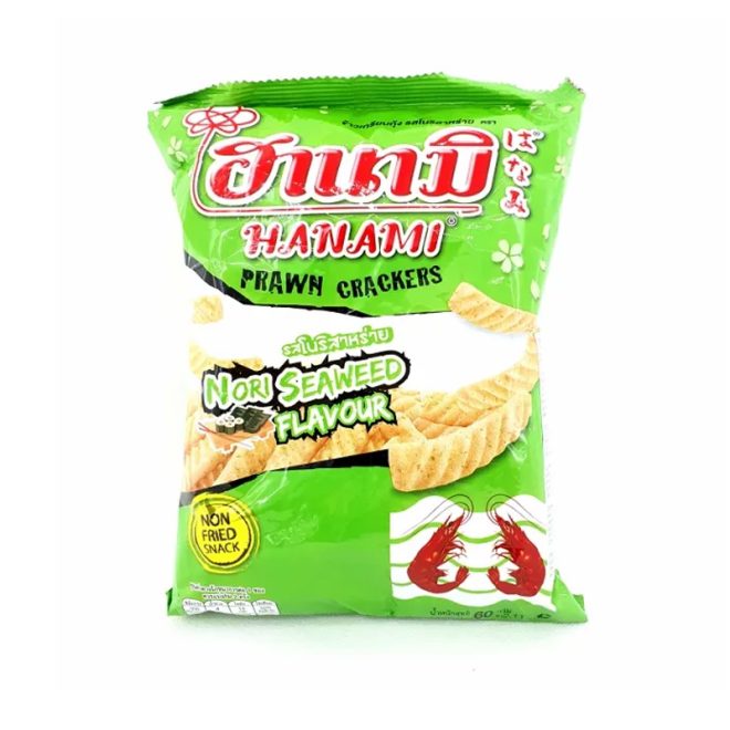 Hanami Prawn Crackers - Nori Seaweed 60G - Oceanic Supermarket
