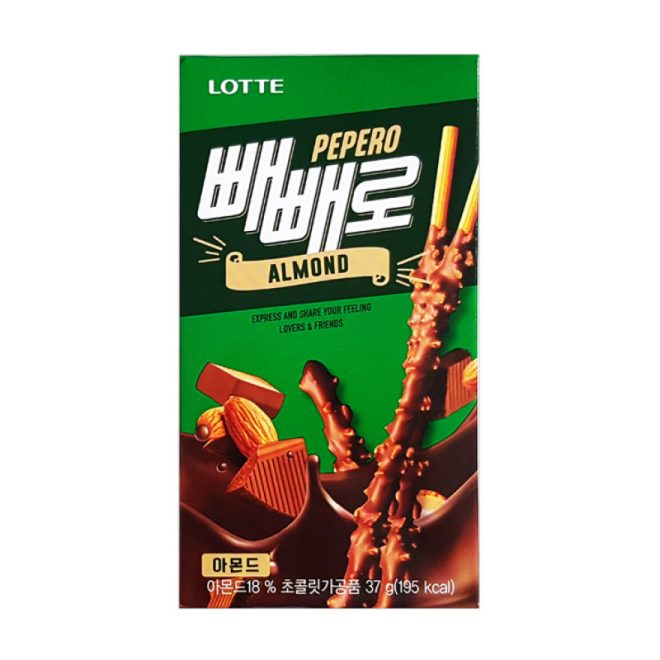 Lotte Pepero-Almond 37G - Oceanic Supermarket