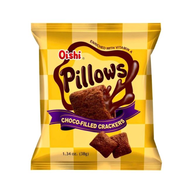 Oishi Pillows Choco Cracker 38g - Oceanic Supermarket