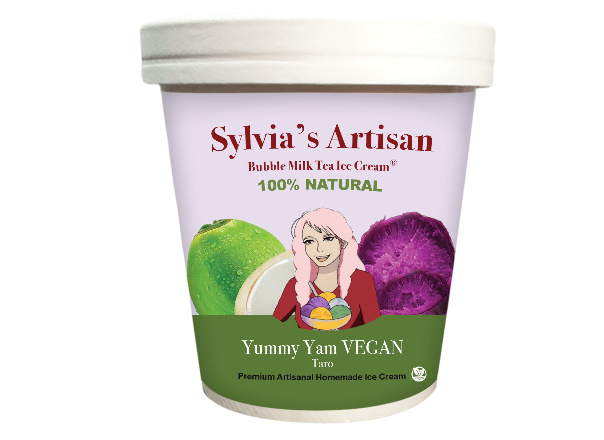 Sylvia's Ice Cream Yummy Yam (Vegan) - Oceanic Supermarket