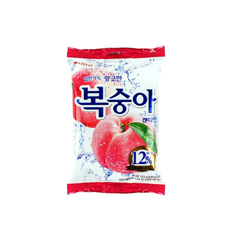 Lotte Peach Candy 153g - Oceanic Supermarket