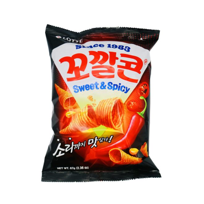 Lotte Sweet & Spicy Corn Snack - Oceanic Supermarket