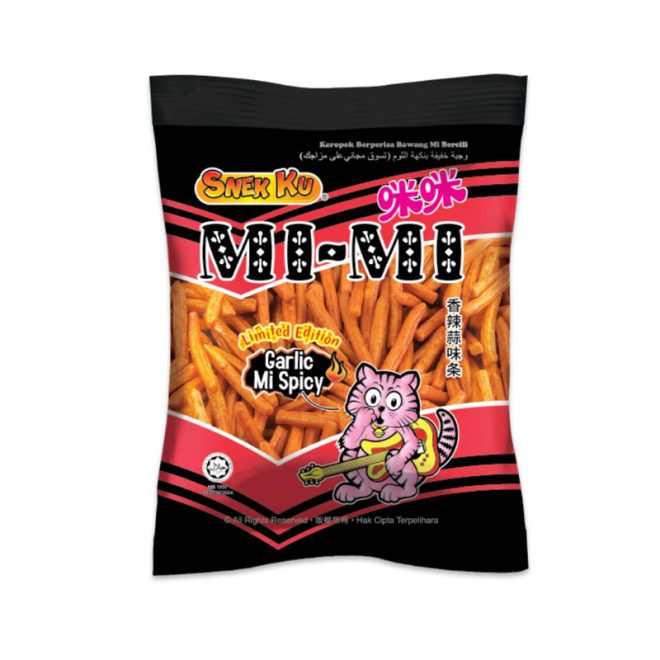 Snek Ku Mimi Garlic Mi Spicy 7 - Oceanic Supermarket